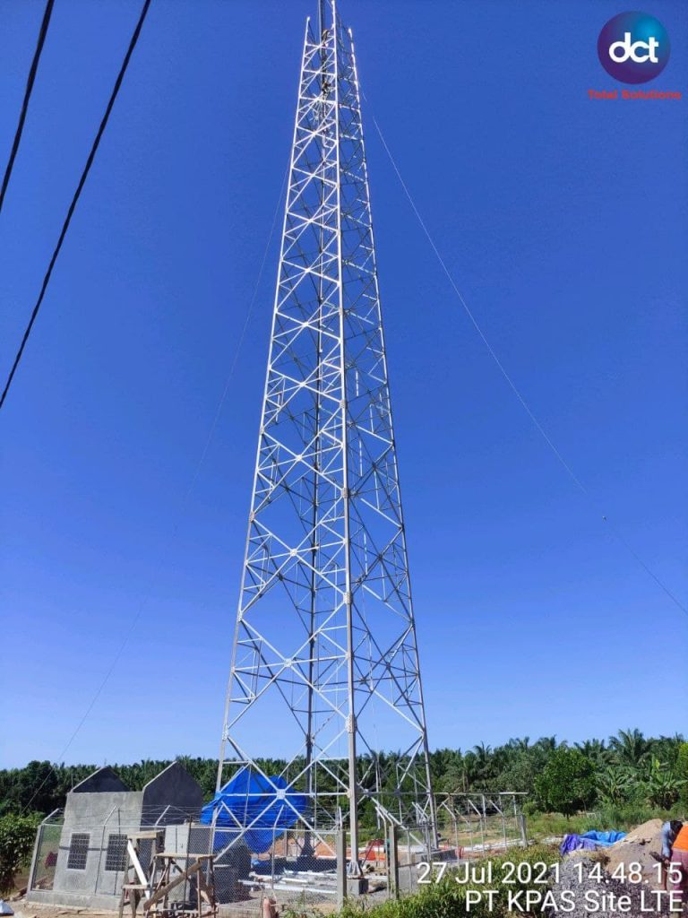 Pembangunan Tower SST 72 Meter | PT DCT Total Solutions